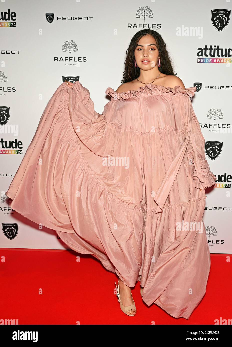 LONDON, UK. 26th June, 2024. Mabel attends the Attitude Pride Awards ...