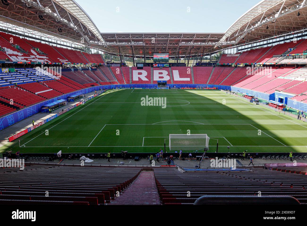 Leipzig Stadium: General view inside the Leipzig stadium during the ...