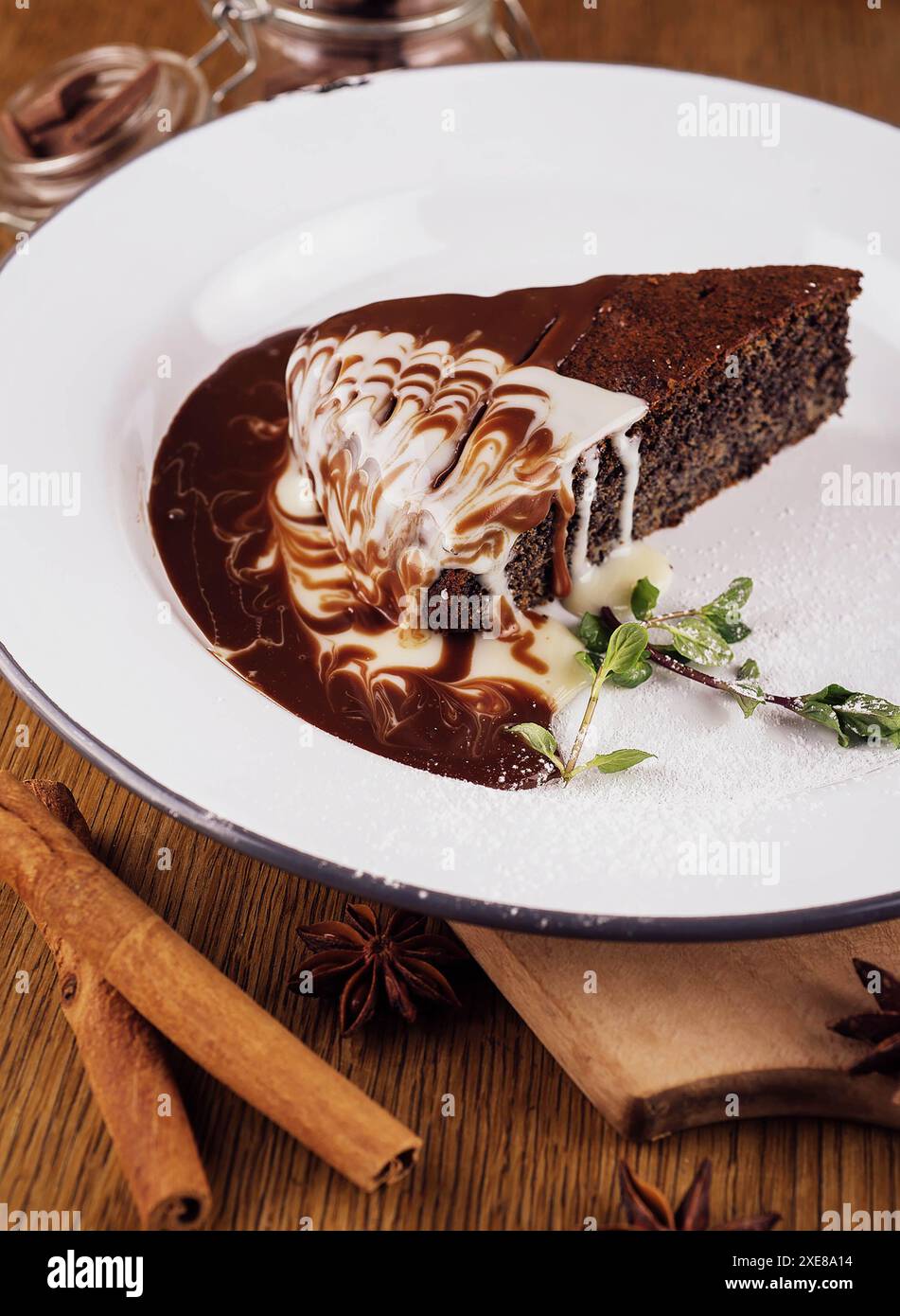 Top view piece cake hi-res stock photography and images - Alamy