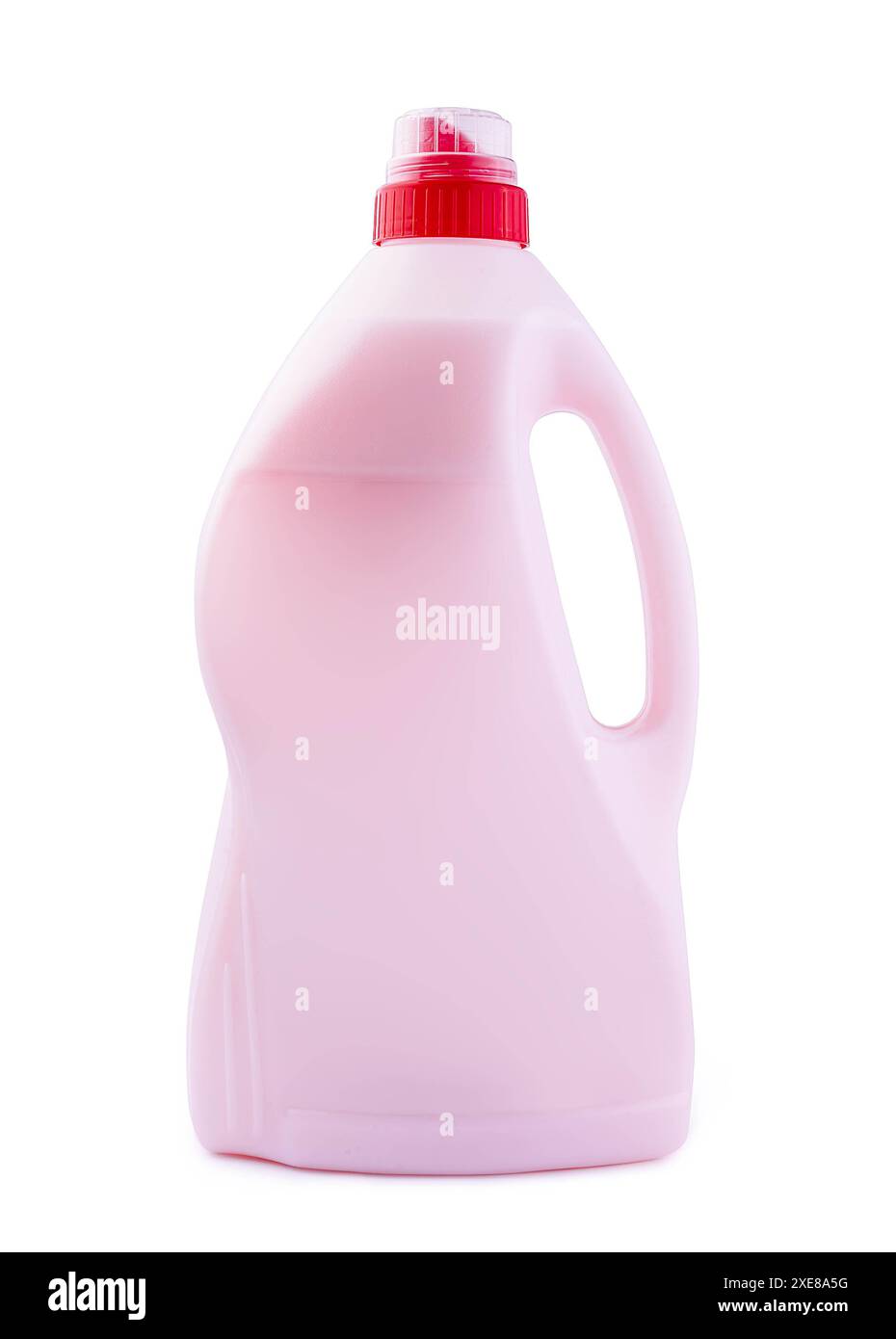 Plastic clean bottle with pink detergent Stock Photo - Alamy