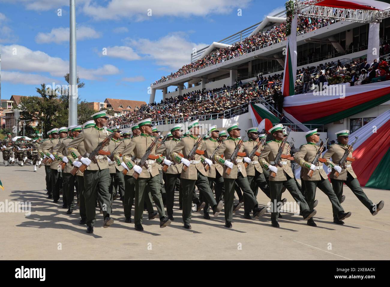 Antananarivo, Madagascar. 26th June, 2024. A military parade is held ...