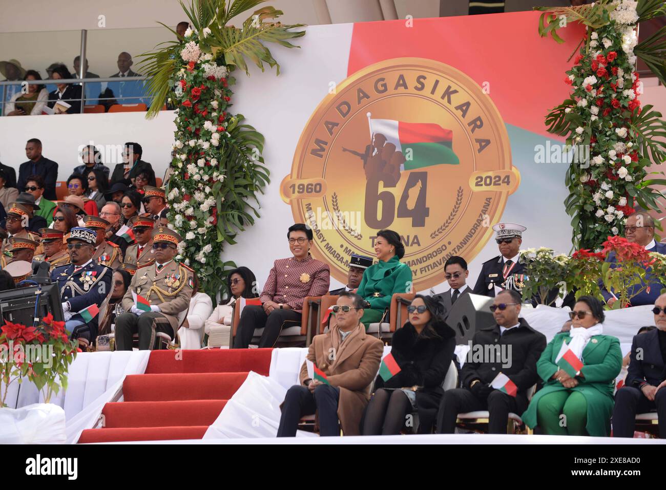Antananarivo, Madagascar. 26th June, 2024. Malagasy President Andry ...