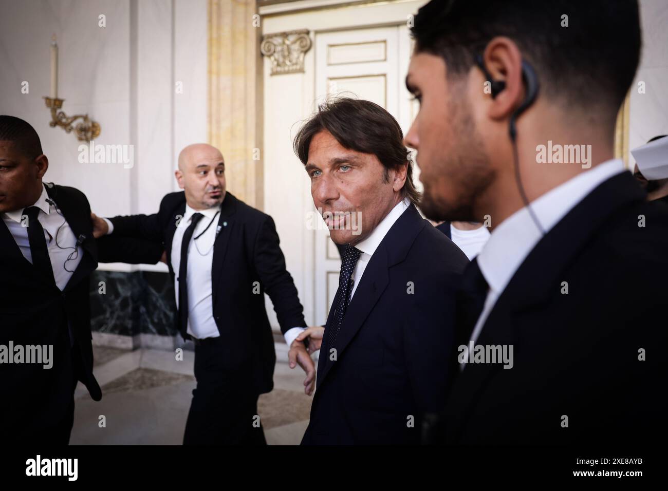 Antonio Conte new coach , presentation of the new SSC Napoli coach ...