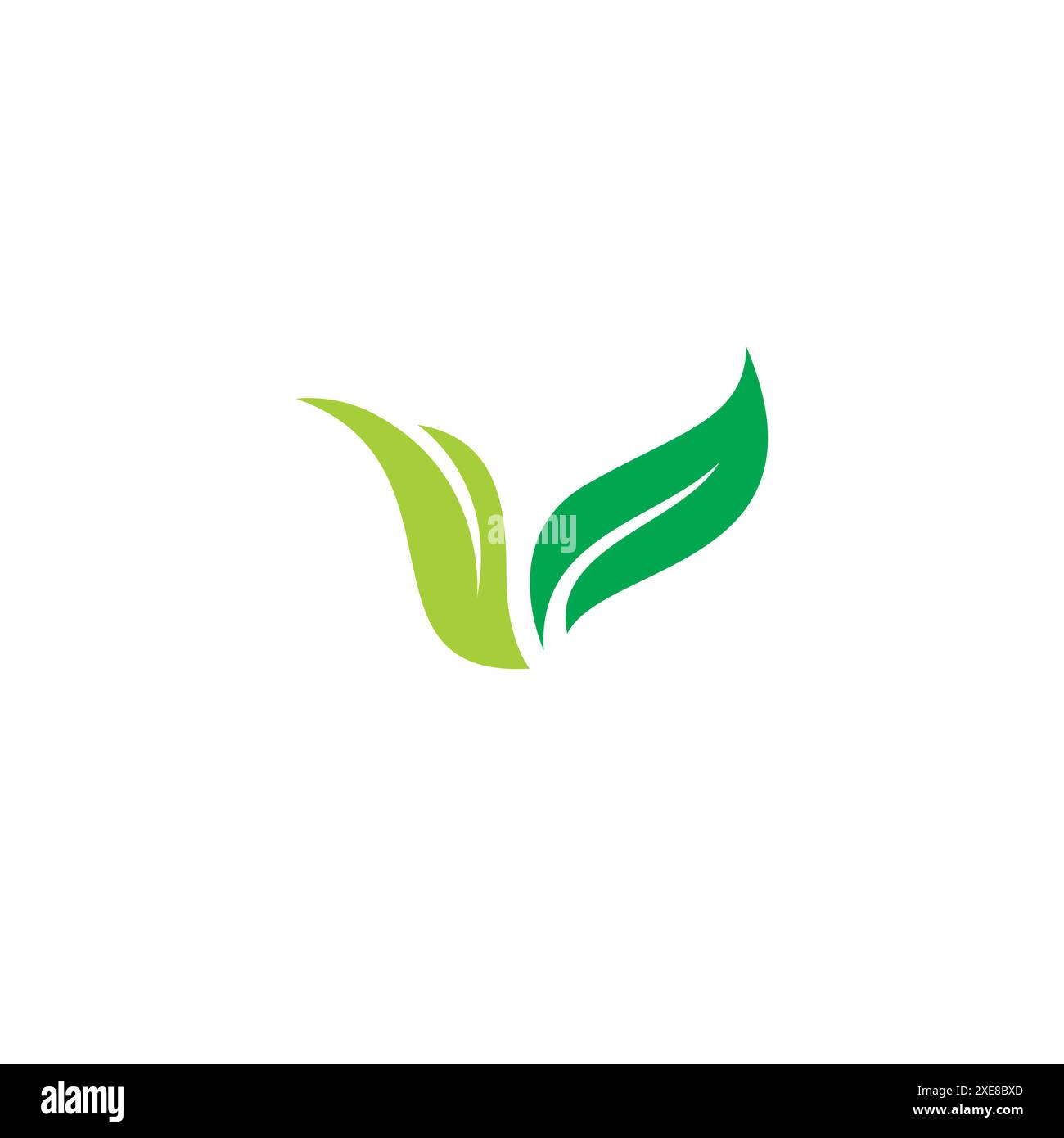 V Leaf Logo Template. Letter V Icon Stock Vector Image & Art - Alamy