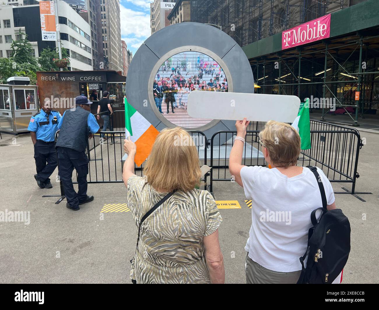 The Portal is a high tech art installation connecting New Yorkers and ...