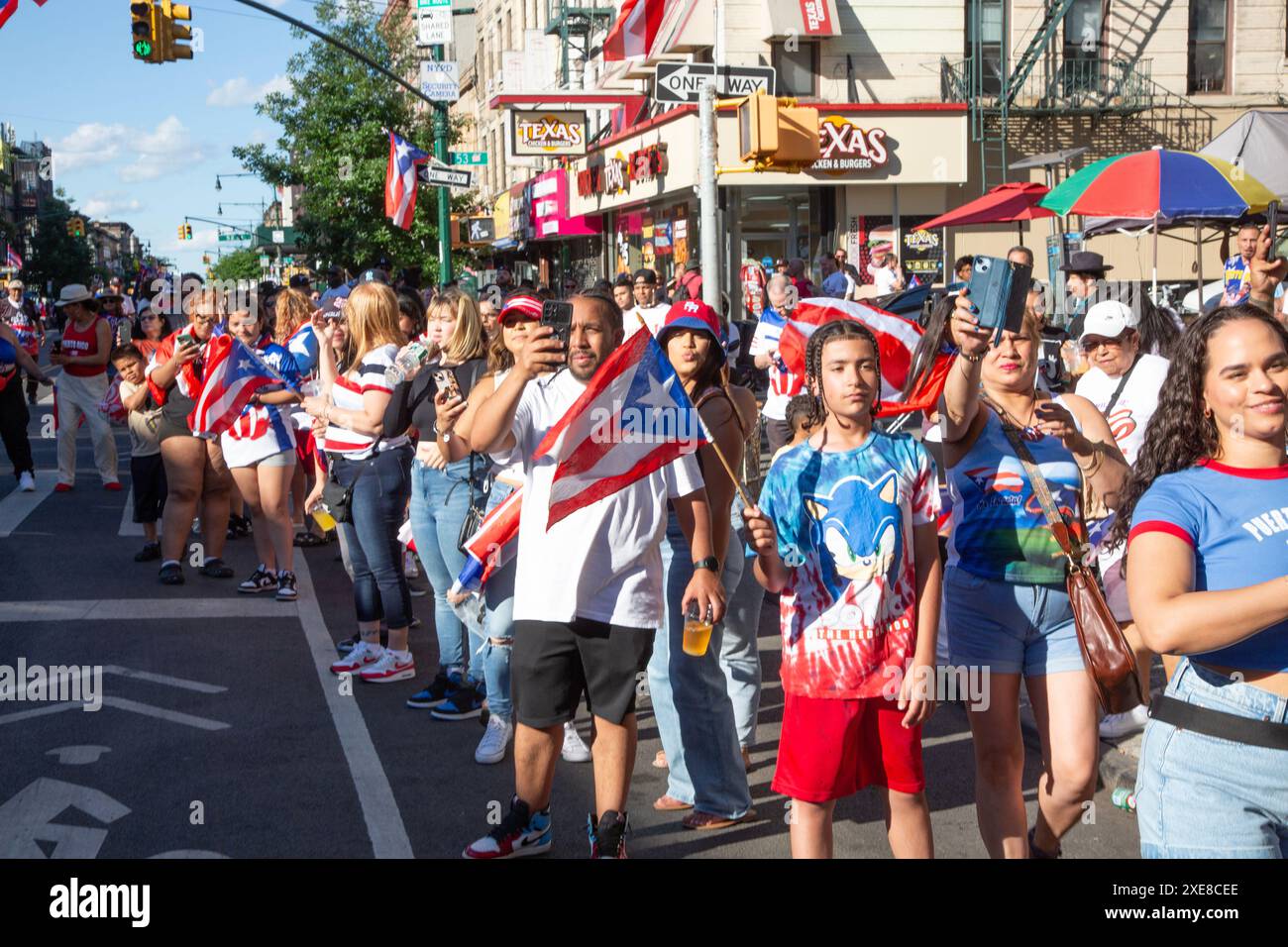 Neighborhood Puerto Rican Day Parade on 5th Avcenue in Sunset Park ...