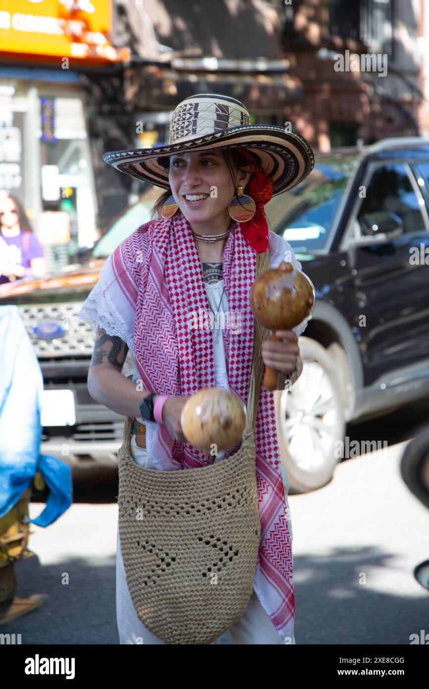 Neighborhood Puerto Rican Day Parade on 5th Avcenue in Sunset Park ...