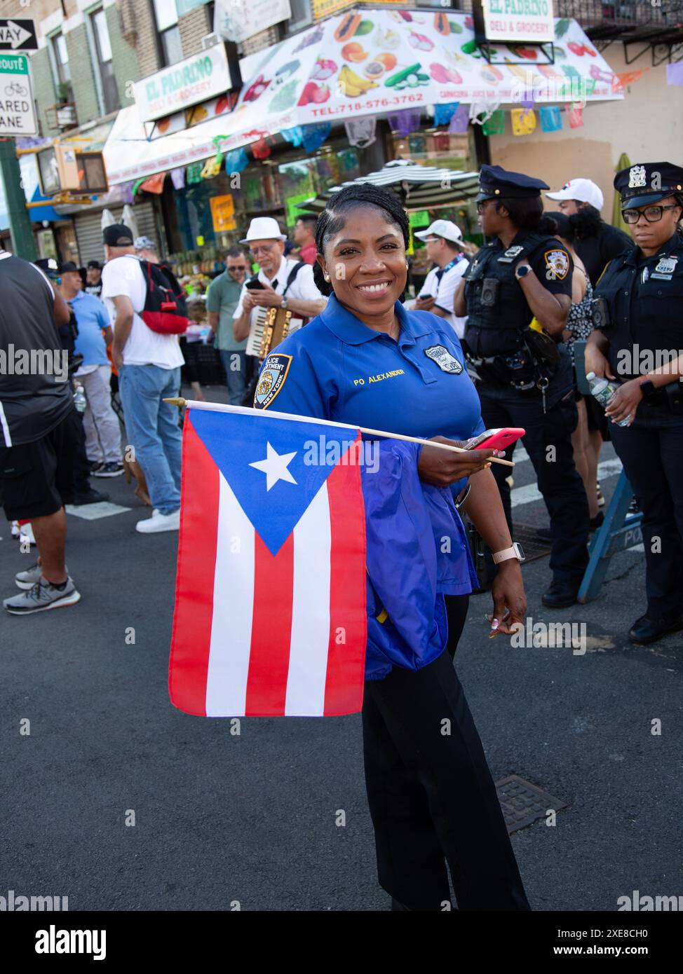 Neighborhood Puerto Rican Day Parade on 5th Avenue in Sunset Park ...