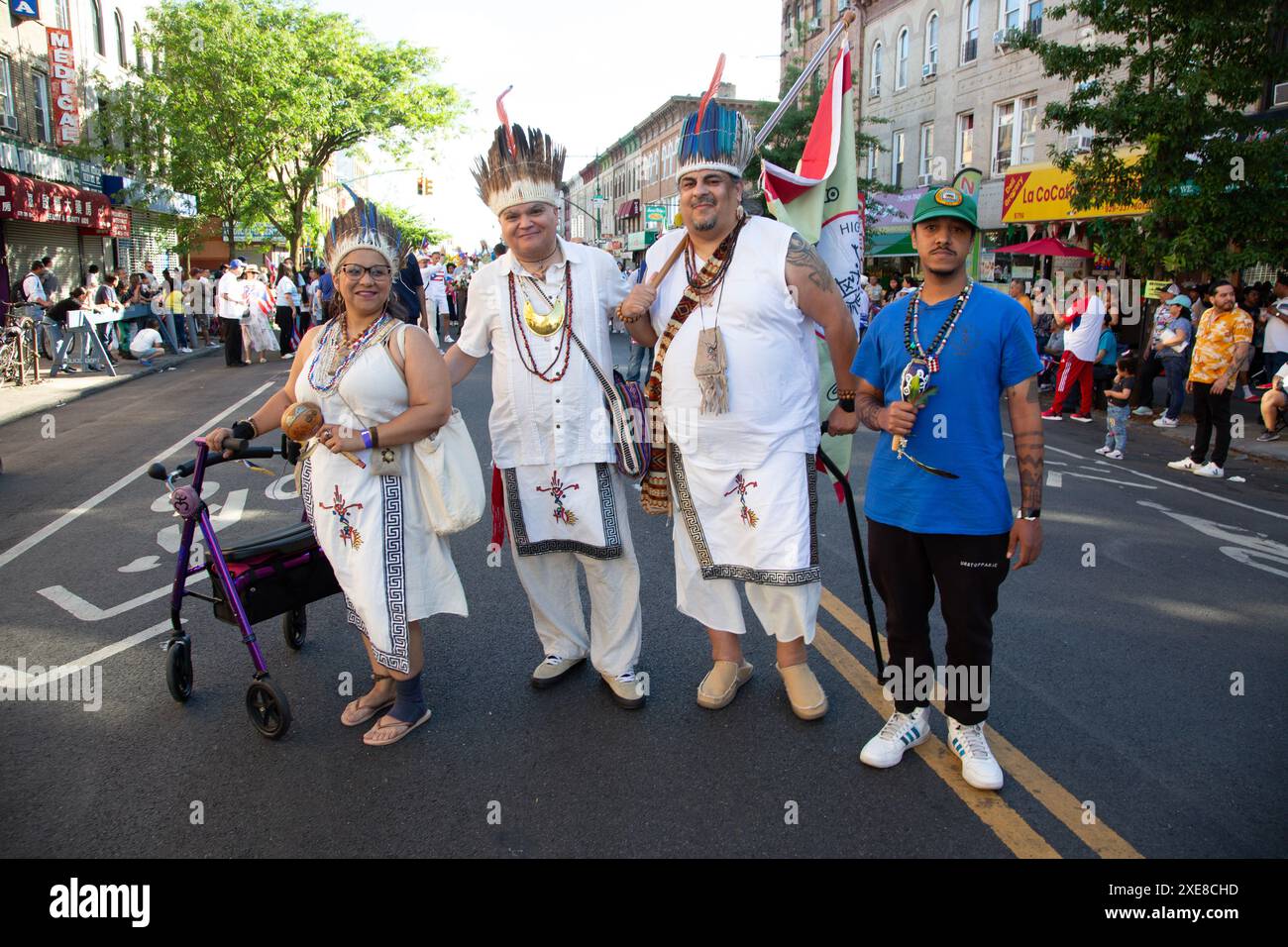 Neighborhood Puerto Rican Day Parade on 5th Avcenue in Sunset Park ...