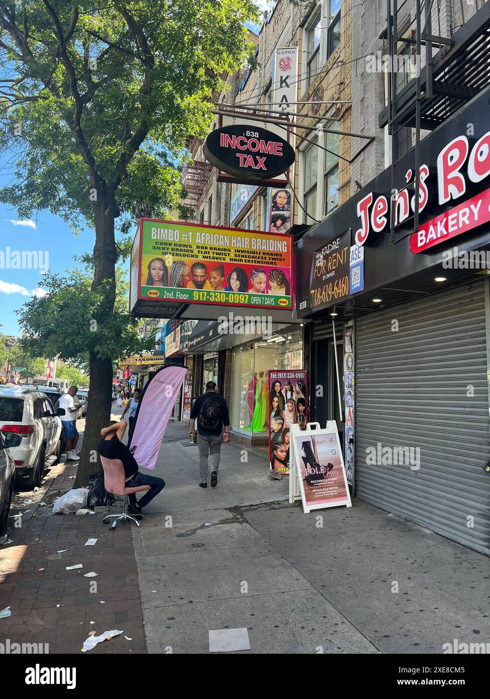 Bimbo Hair Braiding along Flatbush Avenue in the Flatbush neighborhood ...