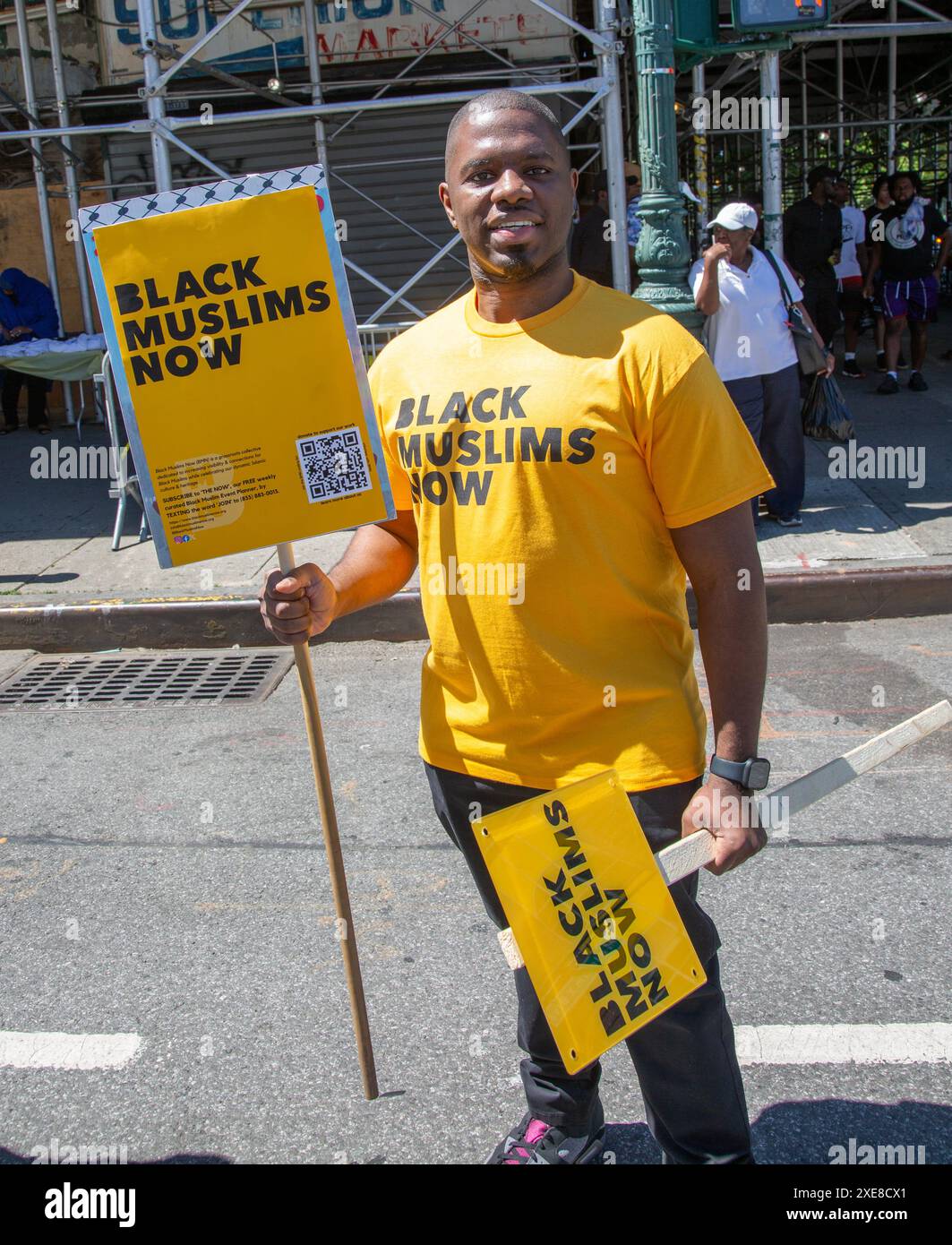 Juneteenth Parade and festival on 116th Street and Malcolm X Blvd in ...