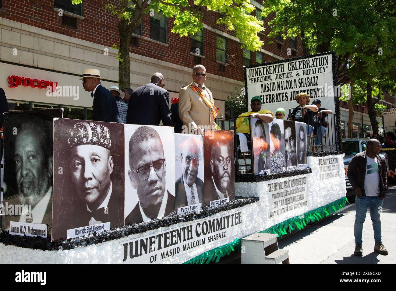 Juneteenth Parade and festival on 116th Street and Malcolm X Blvd in ...
