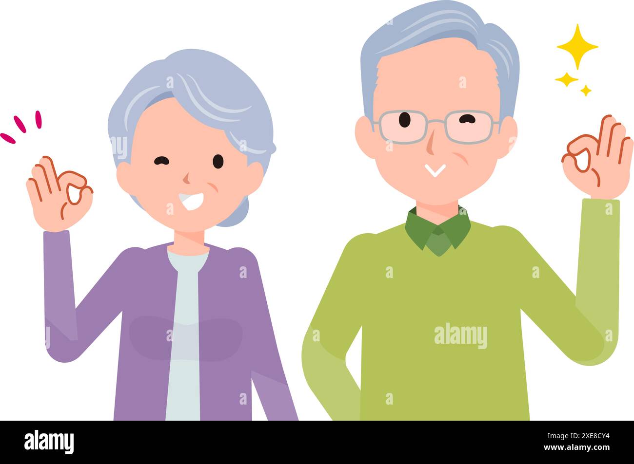 Couple in hand pose Stock Vector Images - Alamy