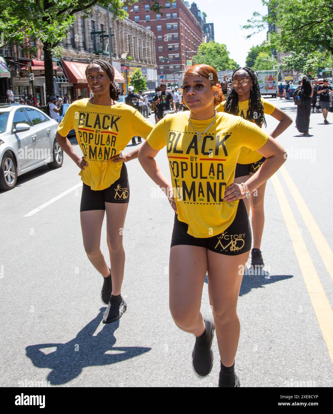 Juneteenth Parade and festival on 116th Street and Malcolm X Blvd in ...