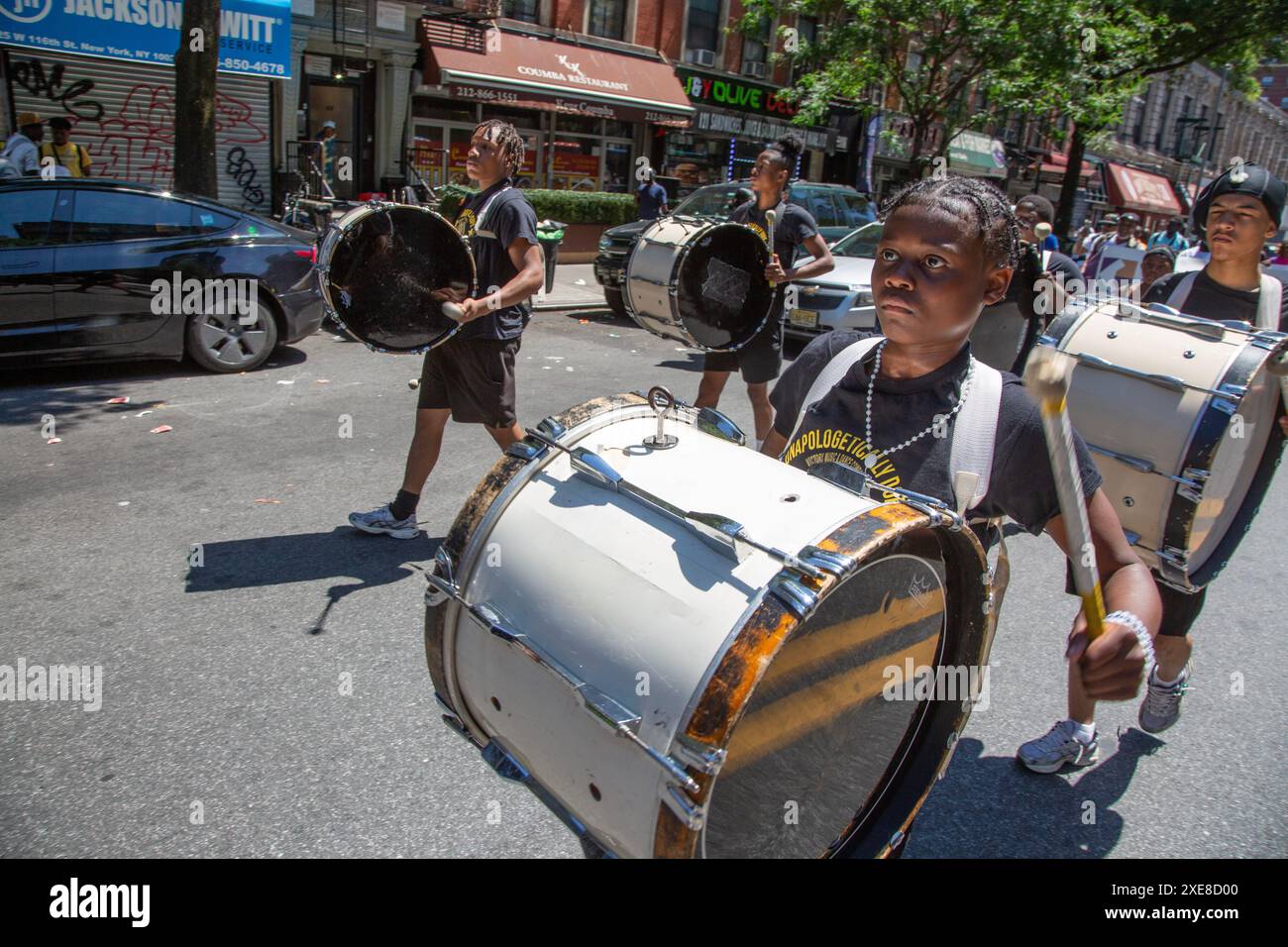 Juneteenth Parade and festival on 116th Street and Malcolm X Blvd in ...