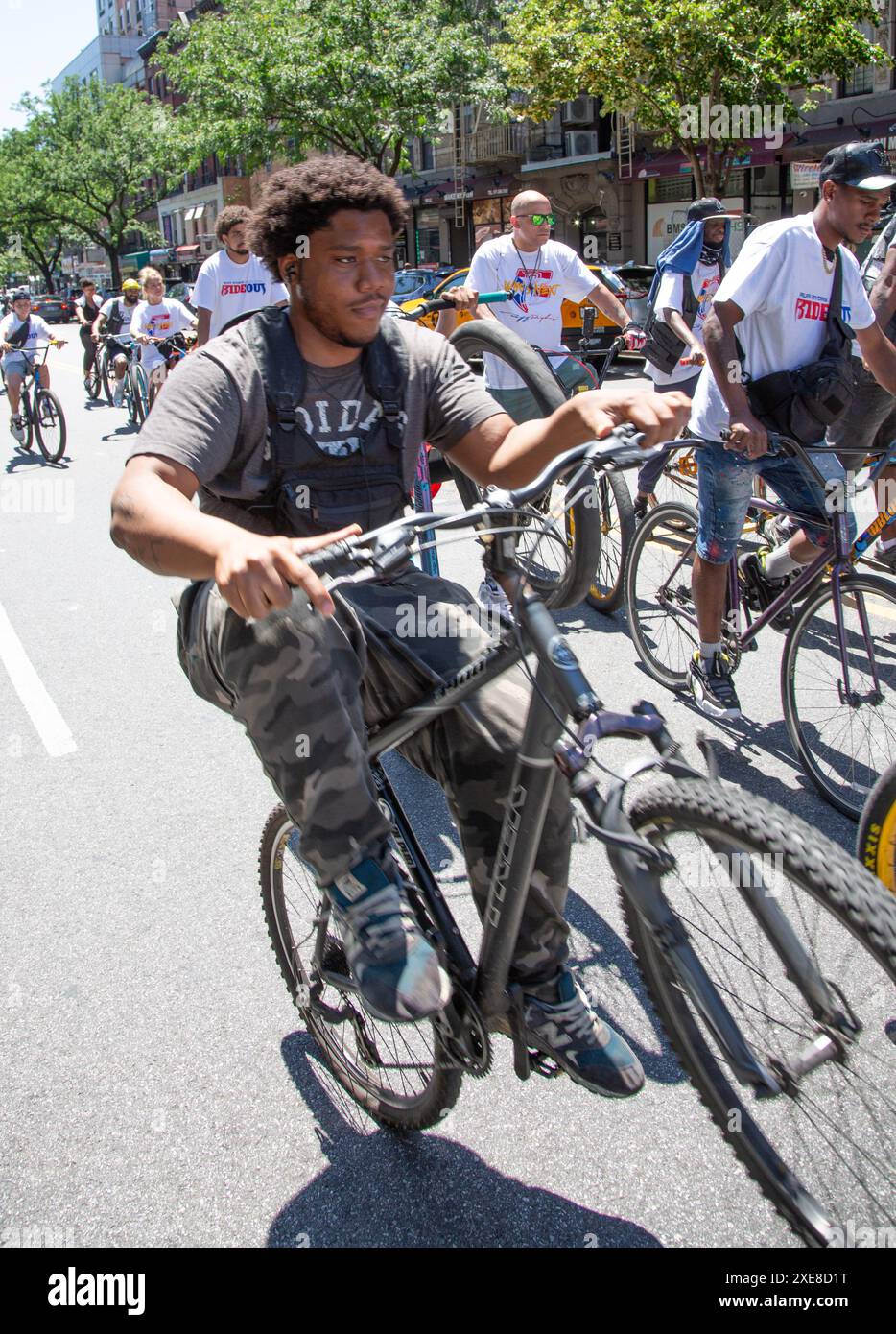 Juneteenth Parade and festival on 116th Street and Malcolm X Blvd in ...