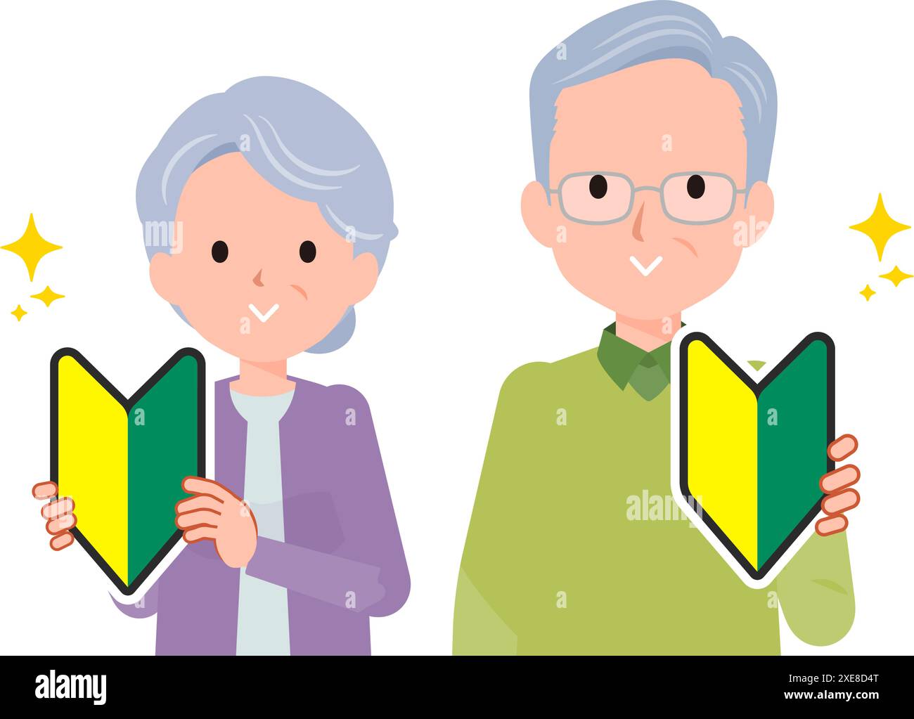 Elderly person mark Stock Vector Images - Alamy