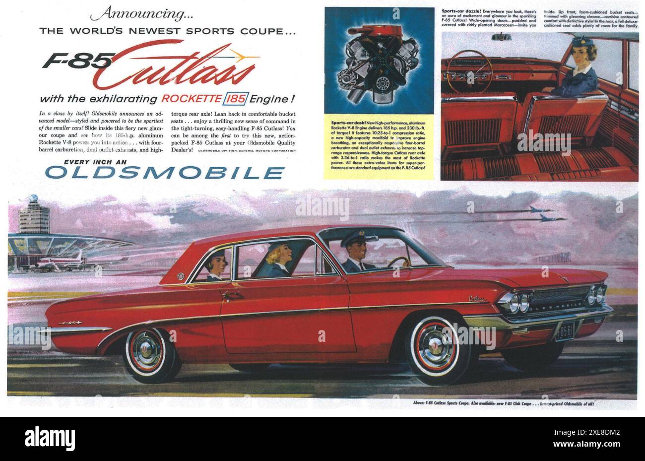 1960 Oldsmobile Cutlass F-85 Sports Coupe Ad Stock Photo - Alamy