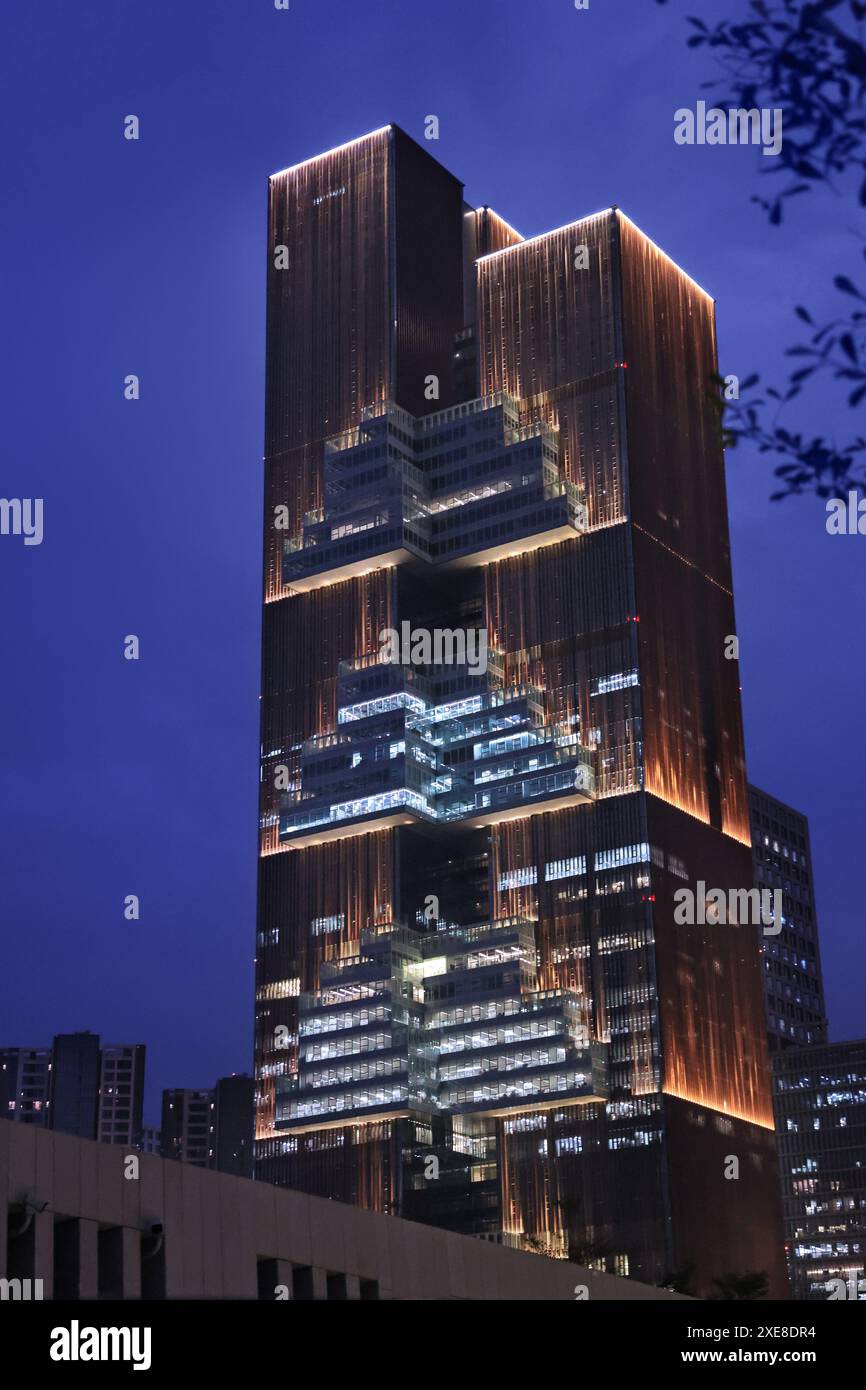 Shenzhen, China - November 07.2023: The Vanke Yun City building ...