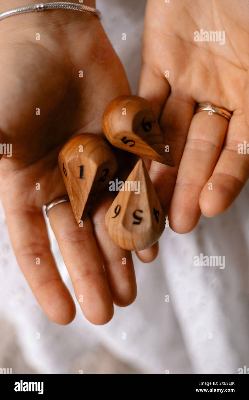 Girl rolling dice hi-res stock photography and images - Alamy