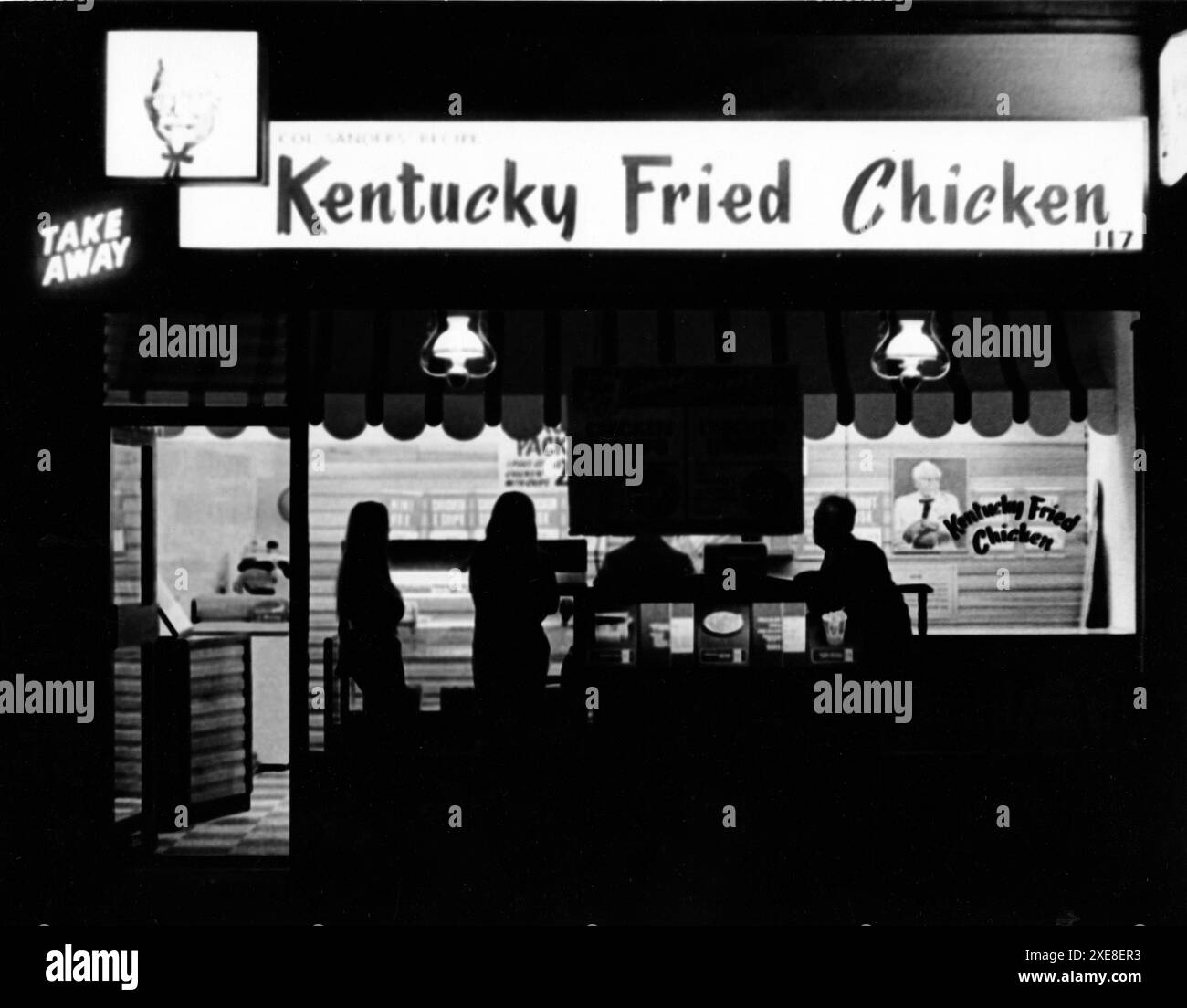 Kentucky Fried Chicken Shop in London's West End, 1966 Stock Photo - Alamy