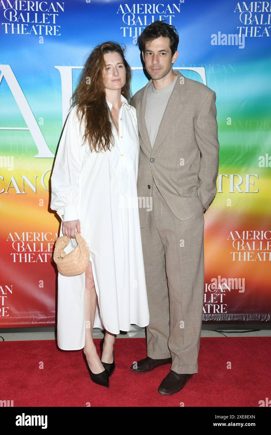 Ny. 25th June, 2024. Grace Gummer, Mark Ronson at arrivals for American ...