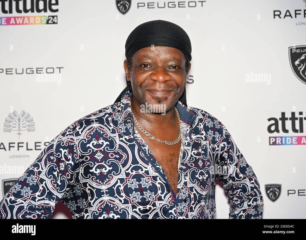 LONDON, UK. 26th June, 2024. Stephen K. Amos attends the Attitude Pride ...