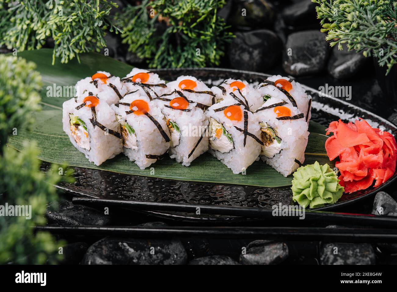 Top view fusion sushi hi-res stock photography and images - Alamy