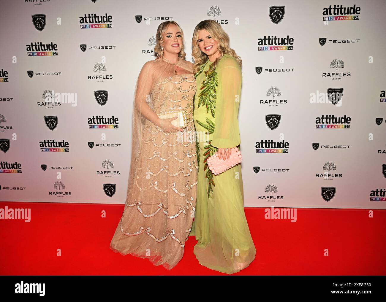LONDON, UK. 26th June, 2024. Whitney Bacon-Evans and Megan Bacon-Evans ...