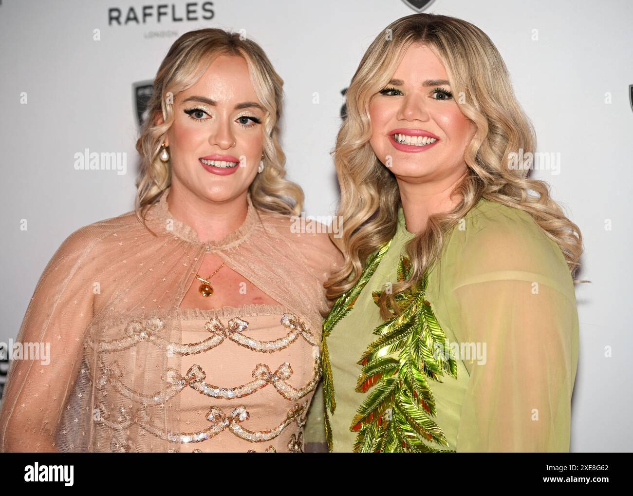 LONDON, UK. 26th June, 2024. Whitney Bacon-Evans and Megan Bacon-Evans ...