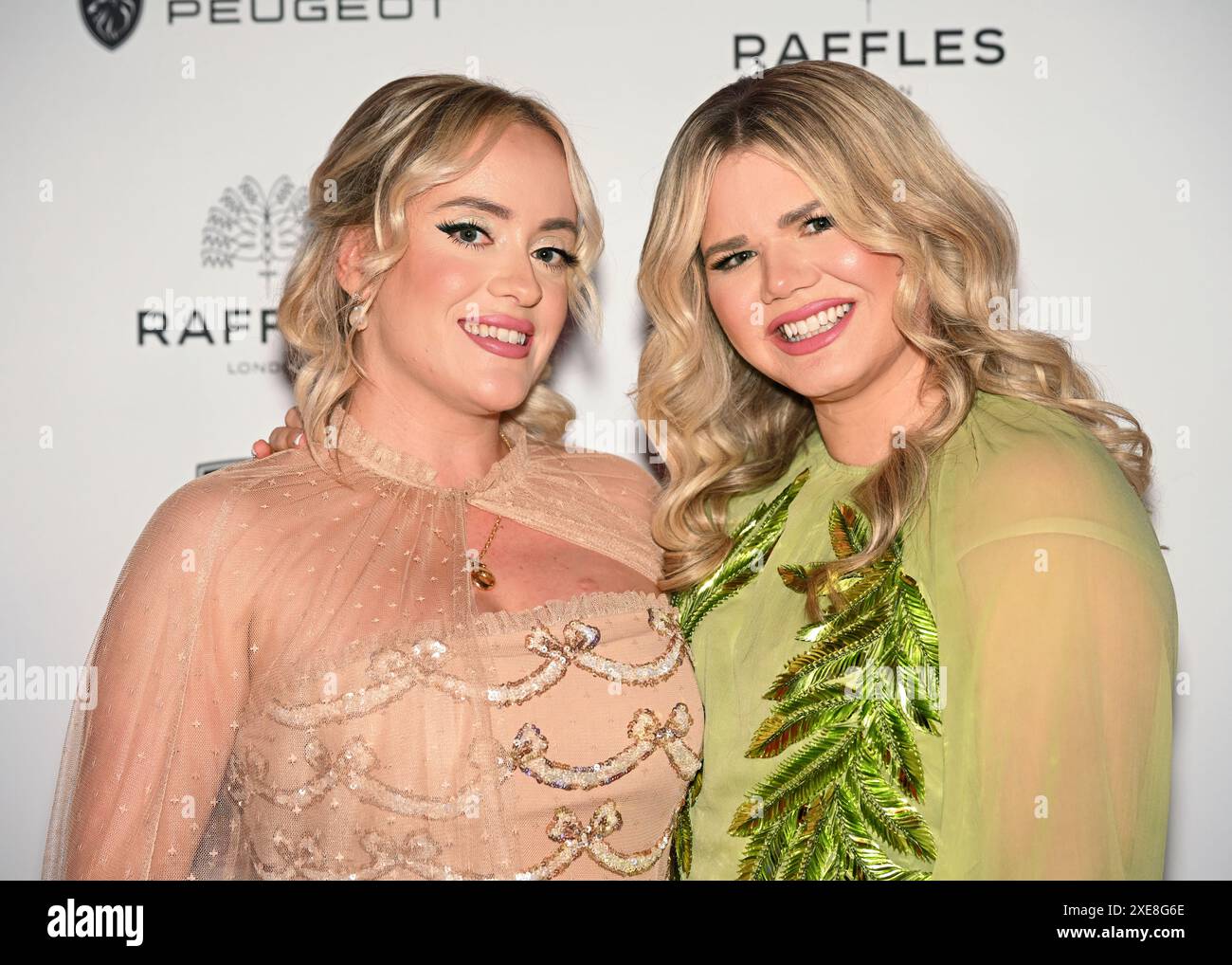 LONDON, UK. 26th June, 2024. Whitney Bacon-Evans and Megan Bacon-Evans attends the Attitude ...