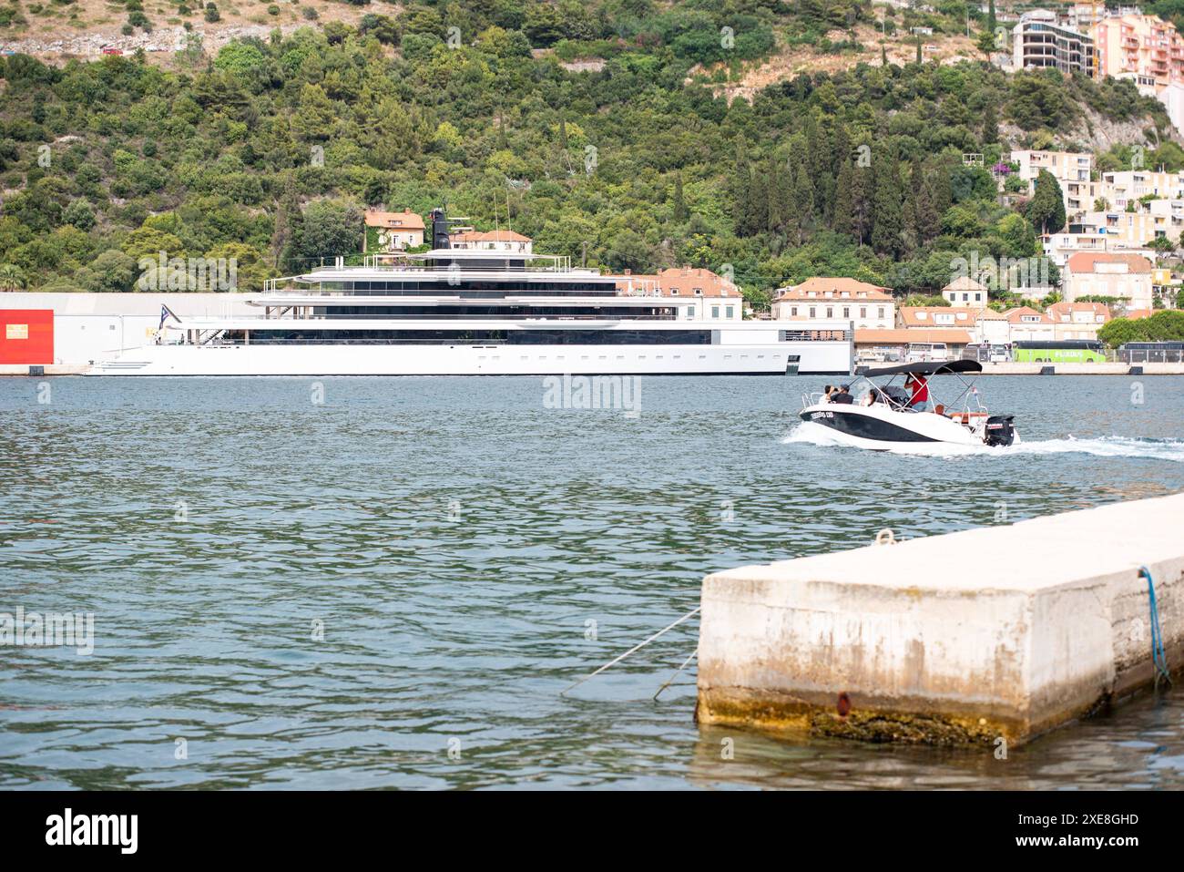 Dubrovnik, Croatia, 260624. The newest superyacht Ulysses, owned by New ...