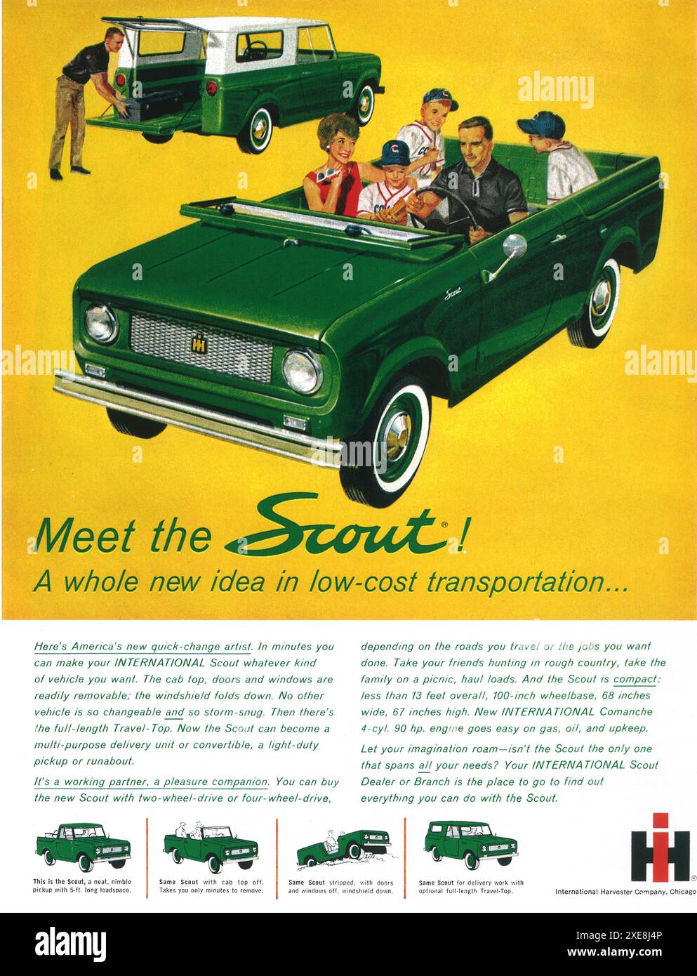 1961 Scout car ad - "Meet the Scout: a whole new idea in low-cost ...