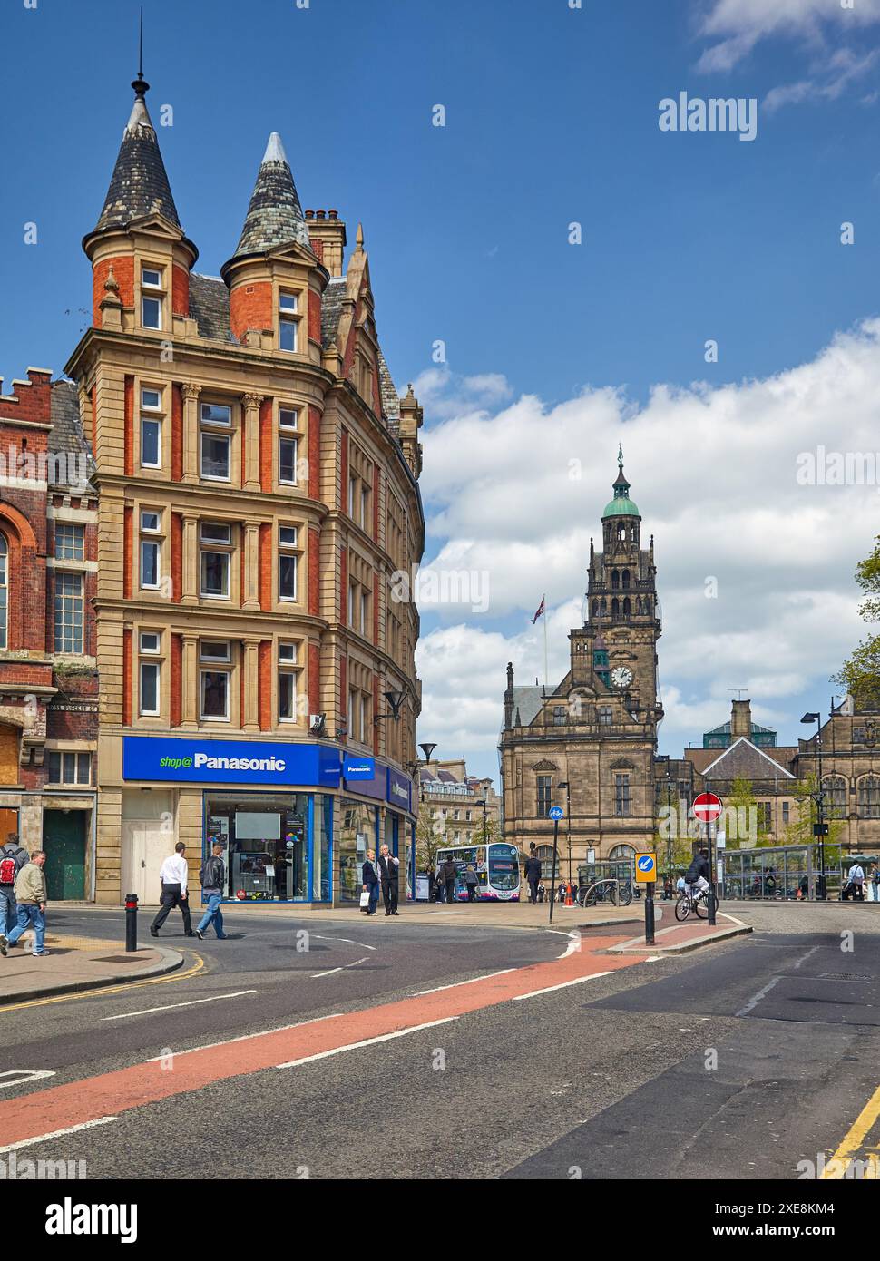 The Pinstone street. Sheffield. England Stock Photo - Alamy