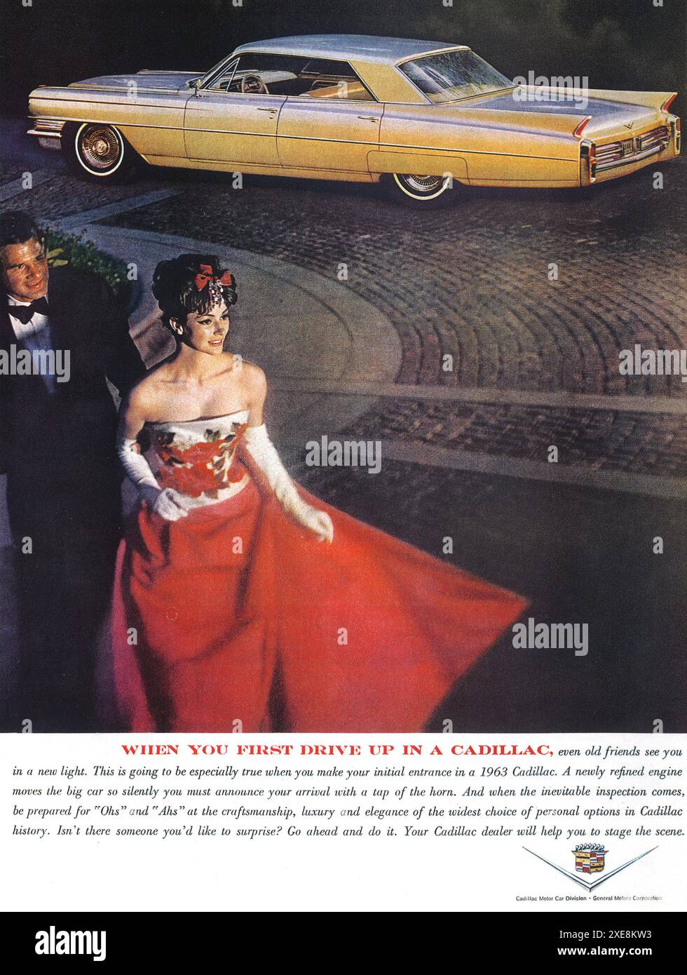 1963 CADILLAC AD Stock Photo - Alamy