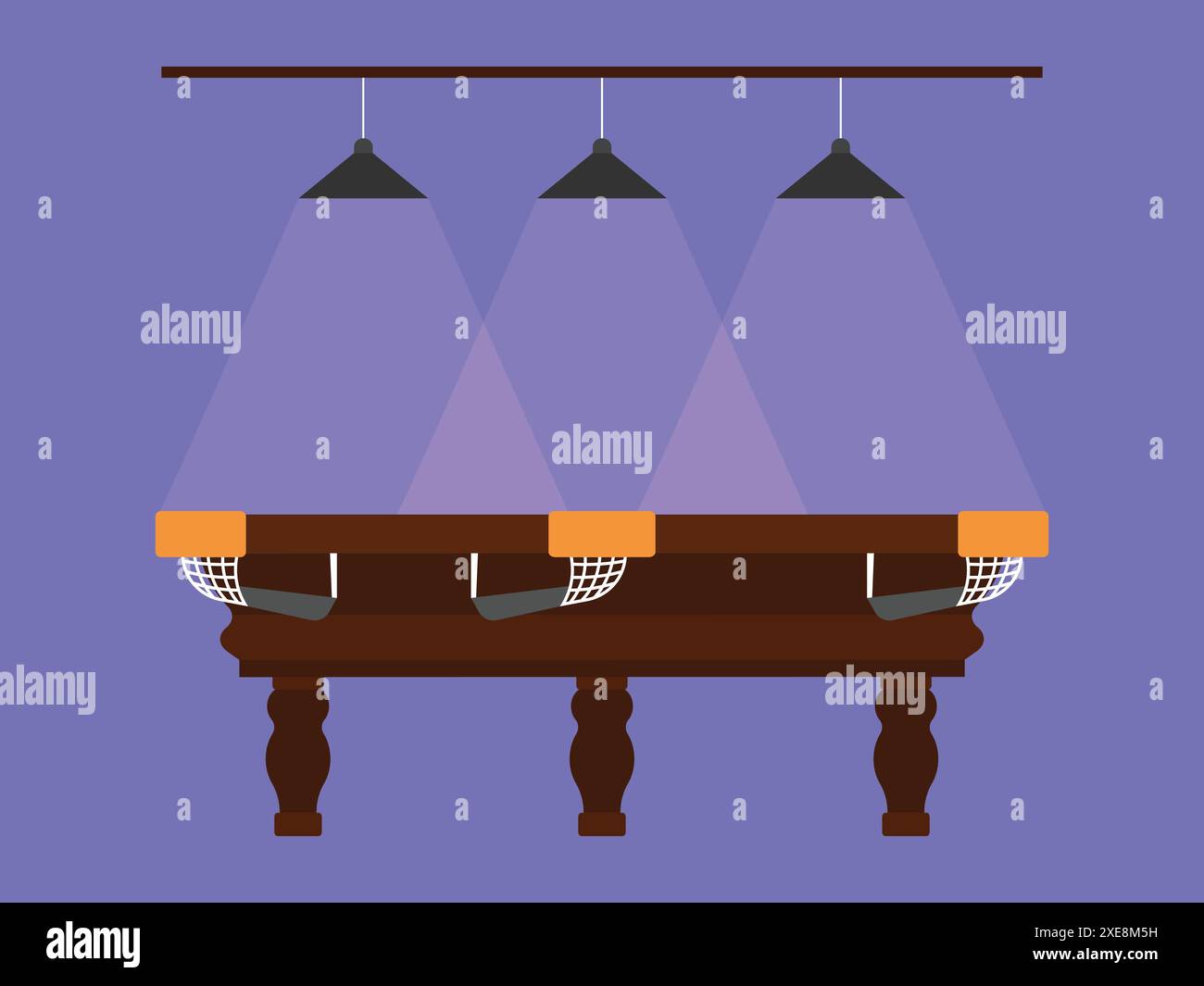 Snooker pool vector icon. Snooker table vector illustration Stock ...