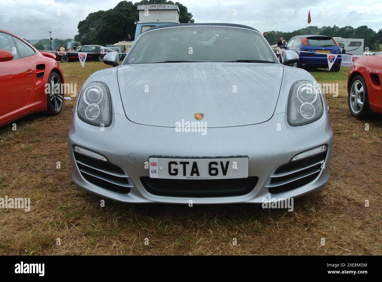 A 2014 Porsche Boxster parked on display at the 48th Historic Vehicle ...
