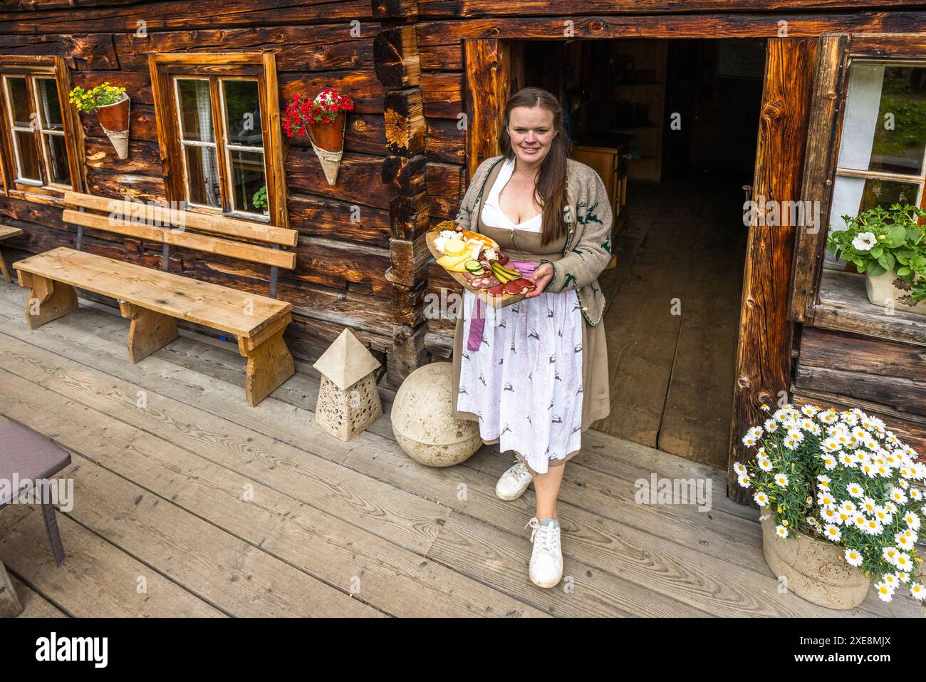 Homemade delicacies at the Filzmoosalm, Großarl, Salzburg, Austria ...