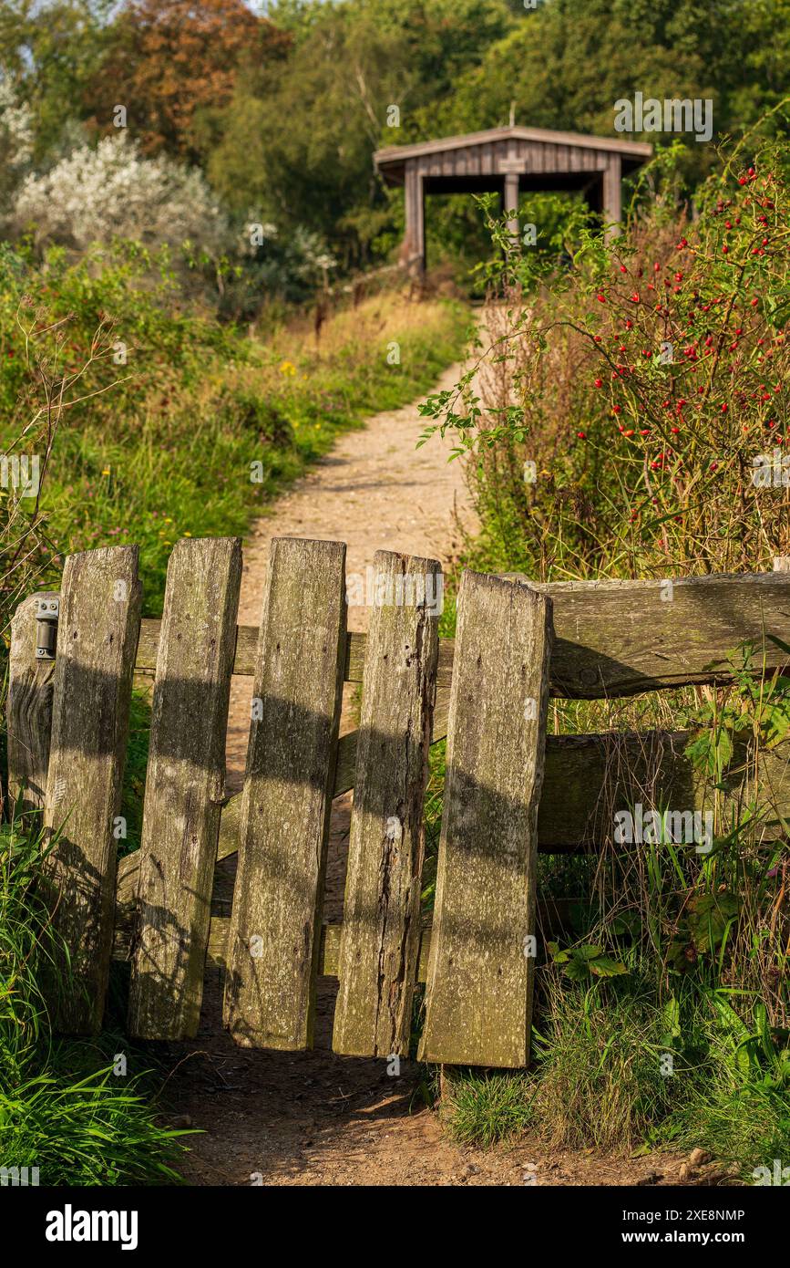 Wooden park structure hi-res stock photography and images - Alamy