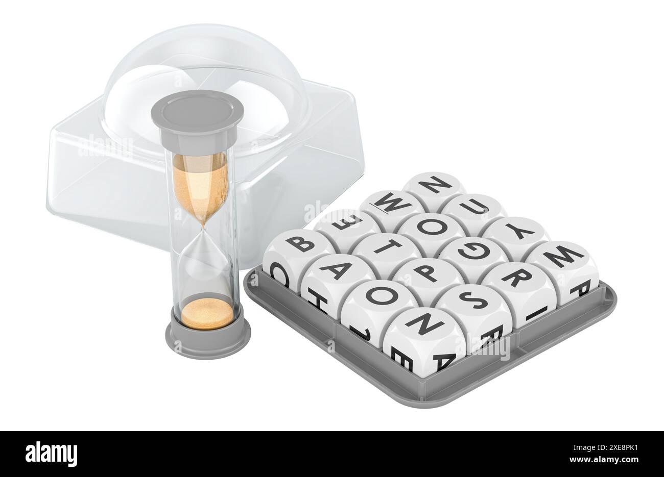 Boggle Classic Game, 3D rendering isolated on white background Stock ...
