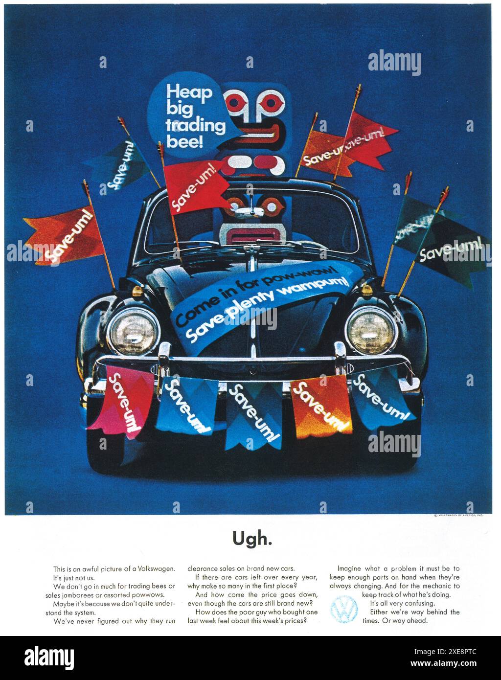 1964 VW Volkswagen Beetle ad - "This is an awful picture of a ...