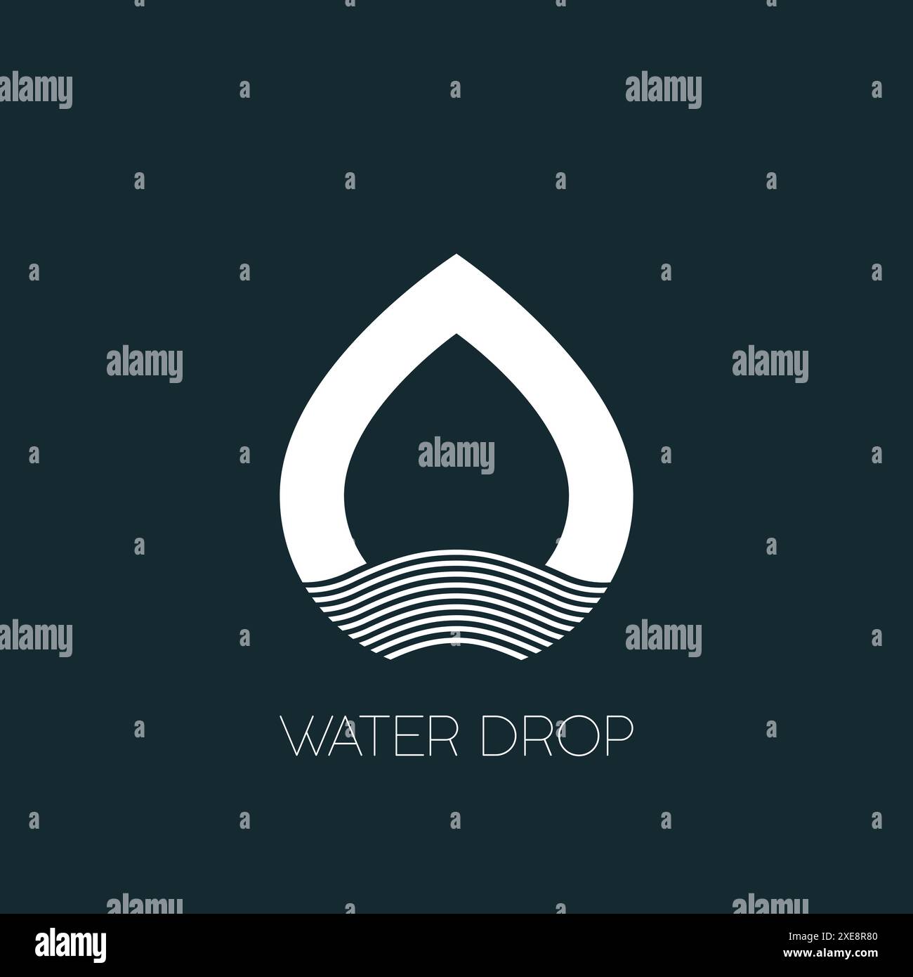 Abstract water drop logo icon vector template. Water drop Logo design ...