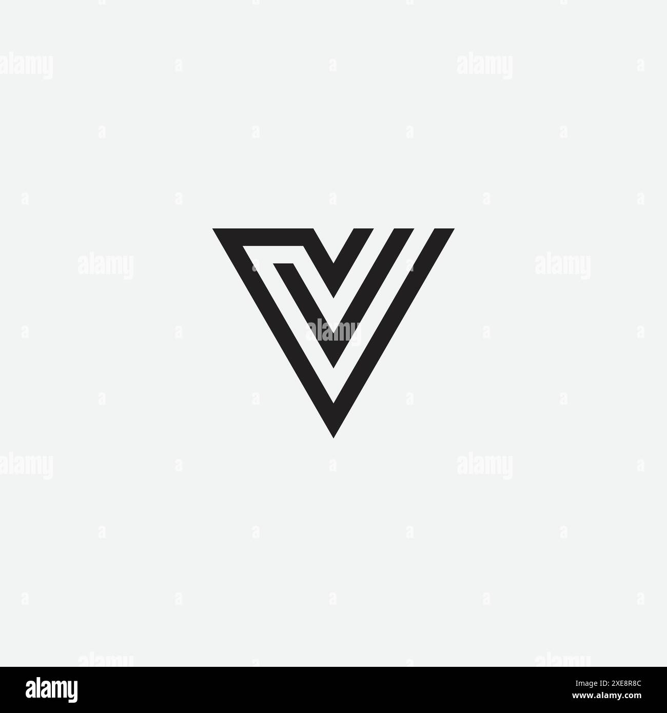 Initial v simple letter logo symbol vector Stock Vector Image & Art - Alamy