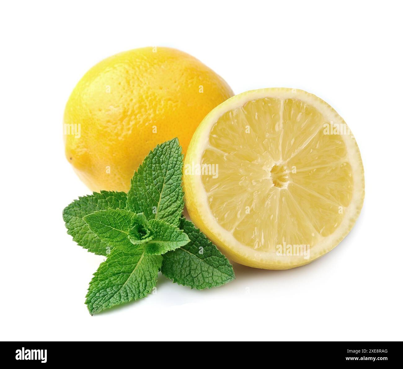 Tea fresh leaves lemon Cut Out Stock Images & Pictures - Alamy