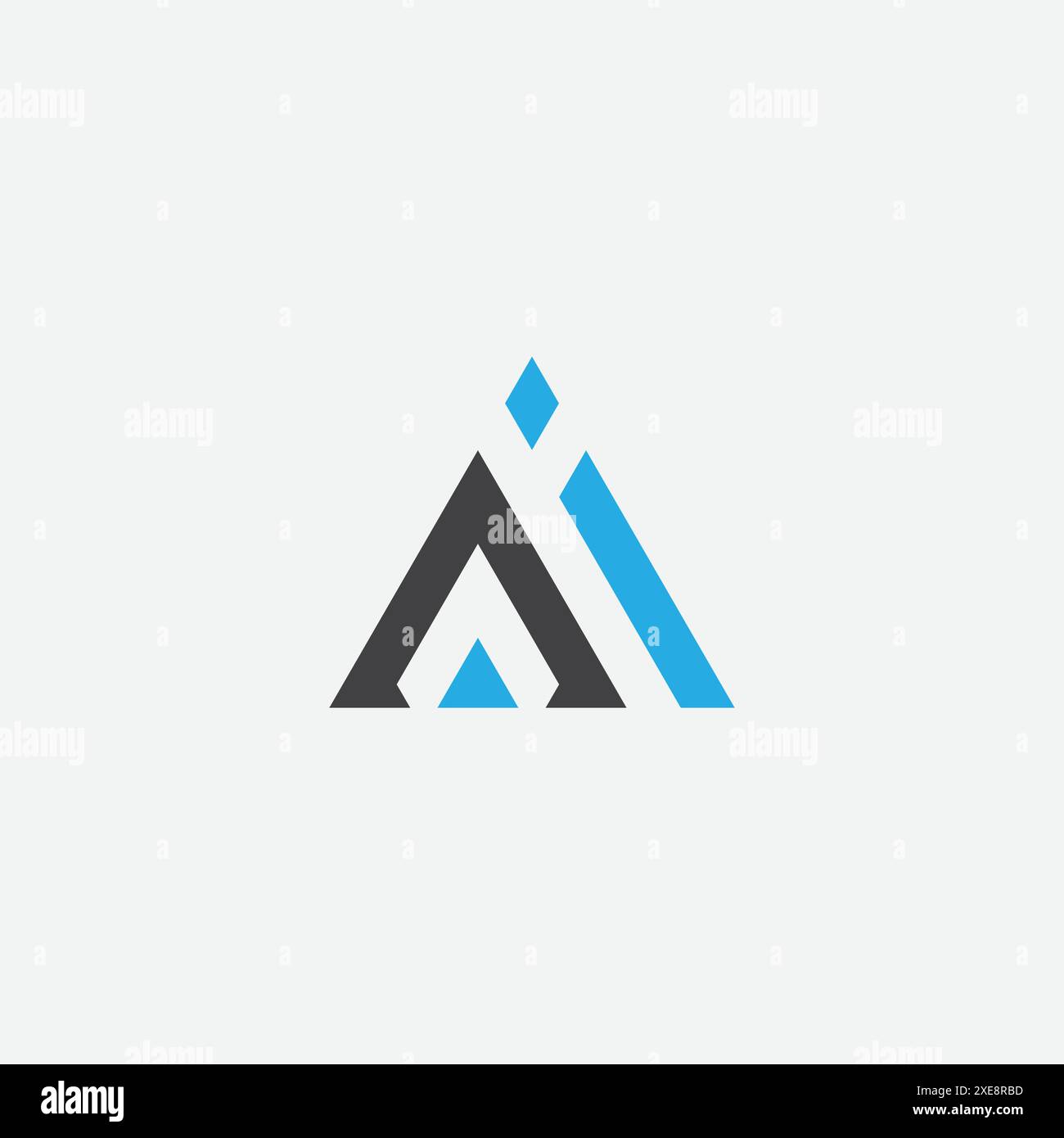 A, AI letter Logo Design Vector Icon Illustration Stock Vector Image ...