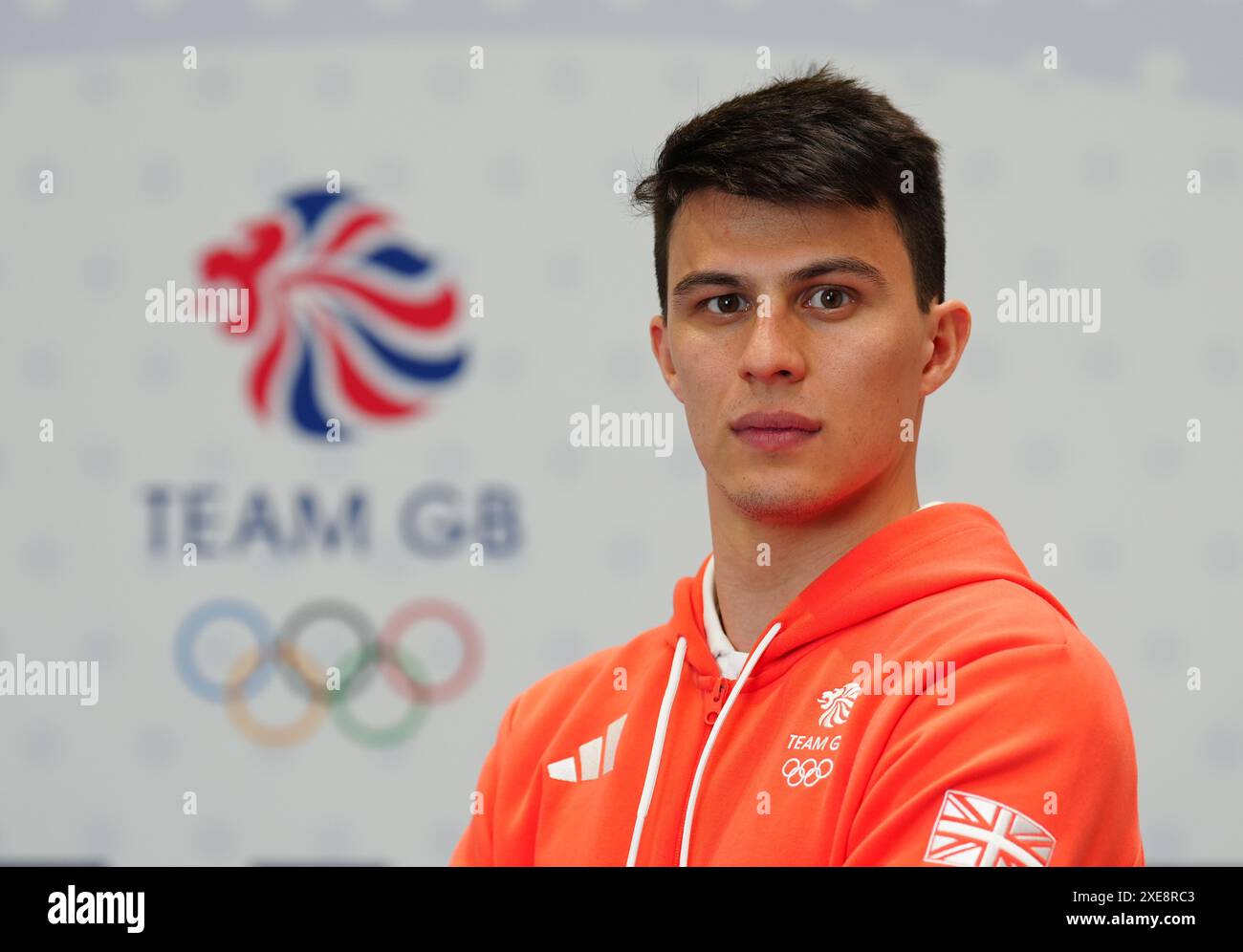 Joe Choong during a Team GB kitting out session for the Paris Olympics ...
