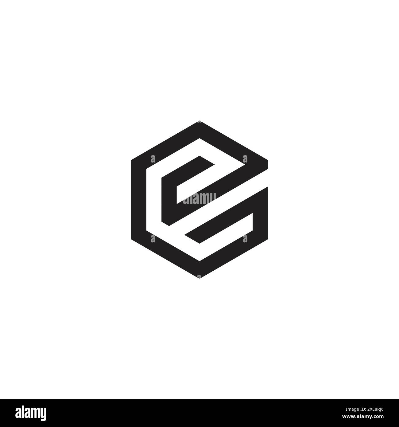 Modern unique letter CS SC logo design template - vector Stock Vector ...