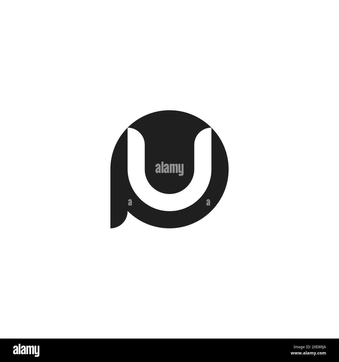 Abstract letter UP PU geometric Initial based logo design Stock Vector ...