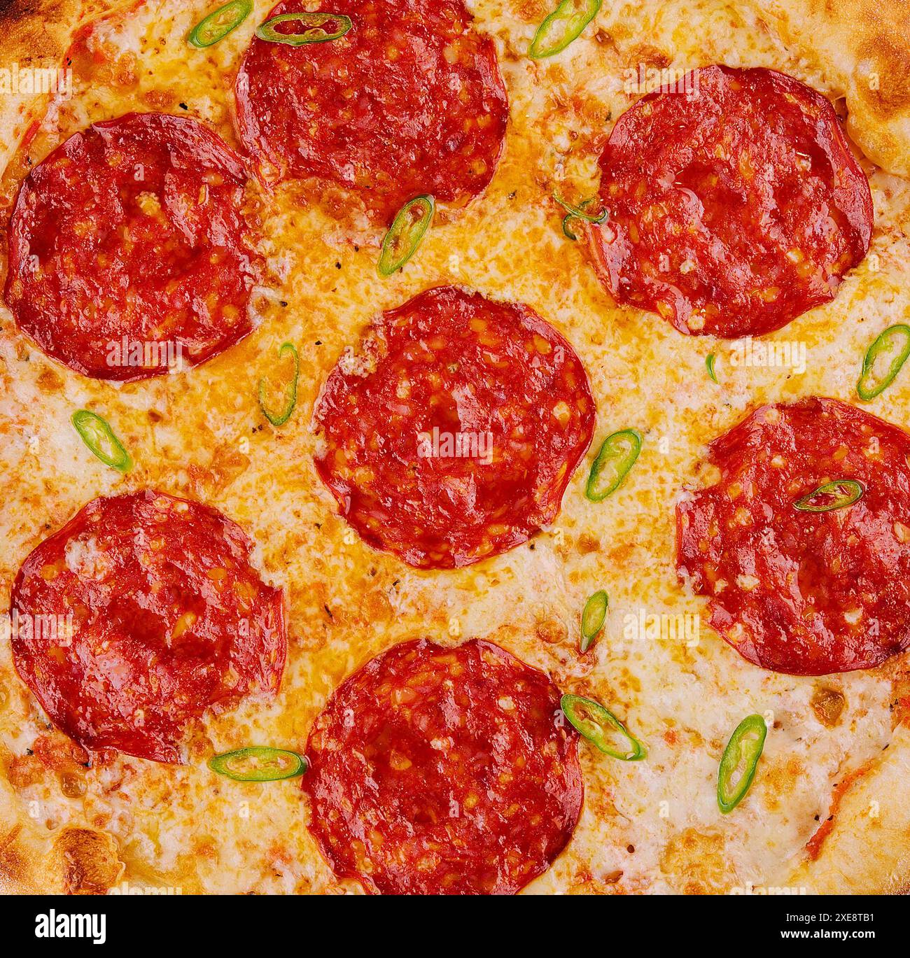 Pepperoni pizza. italian pizza background or texture Stock Photo - Alamy