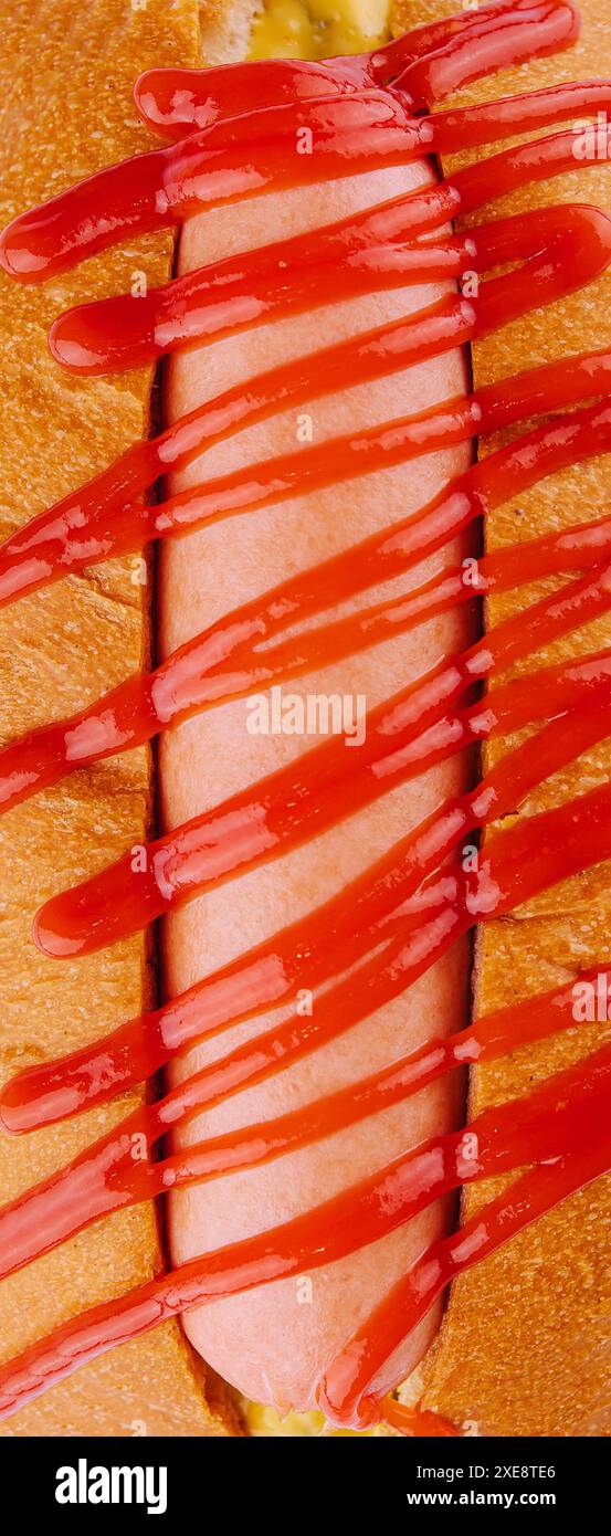 Hot dog texture hi-res stock photography and images - Alamy